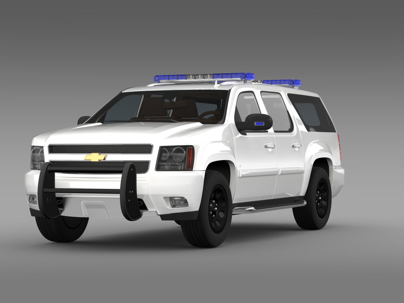 Chevrolet Suburban Z71 Police 3D Model - FlatPyramid