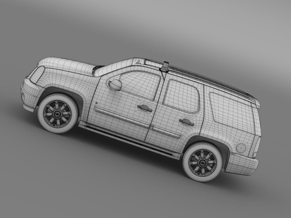 GMC Denali FBI 3D Model - FlatPyramid