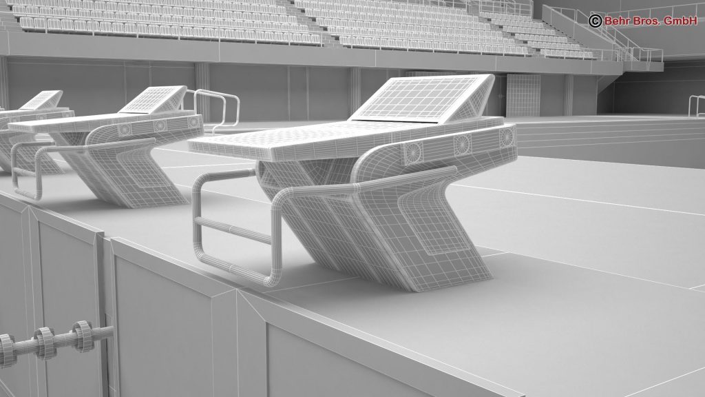 Swim Stadium 3D Model - FlatPyramid
