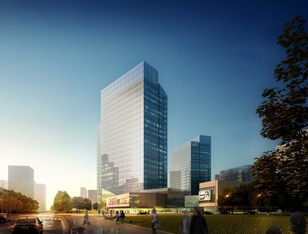 Skyscraper business center 024 3D Model - FlatPyramid