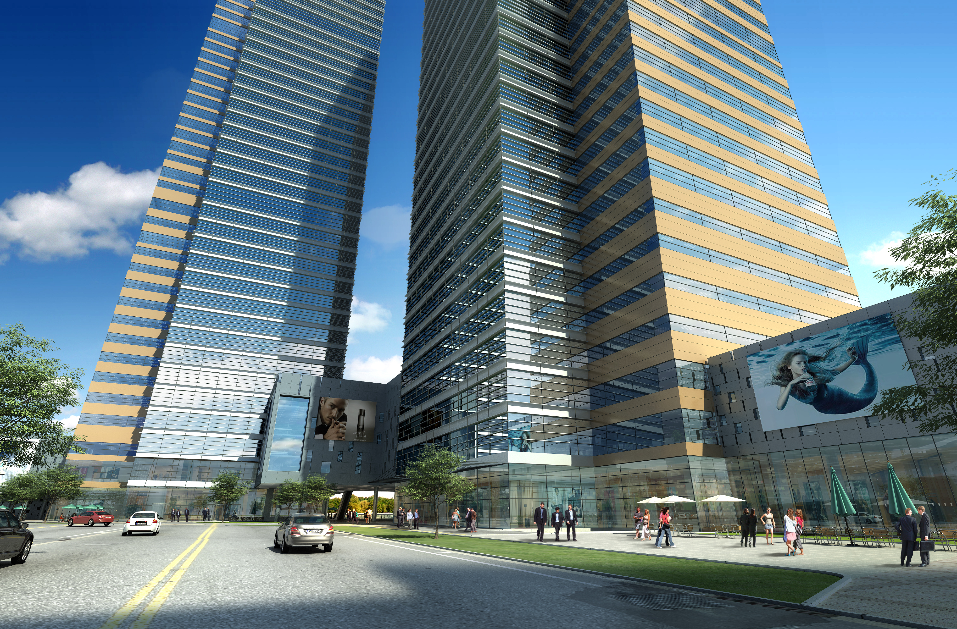 Skyscraper Office Building 004 3D Model – Buy Skyscraper Office ...