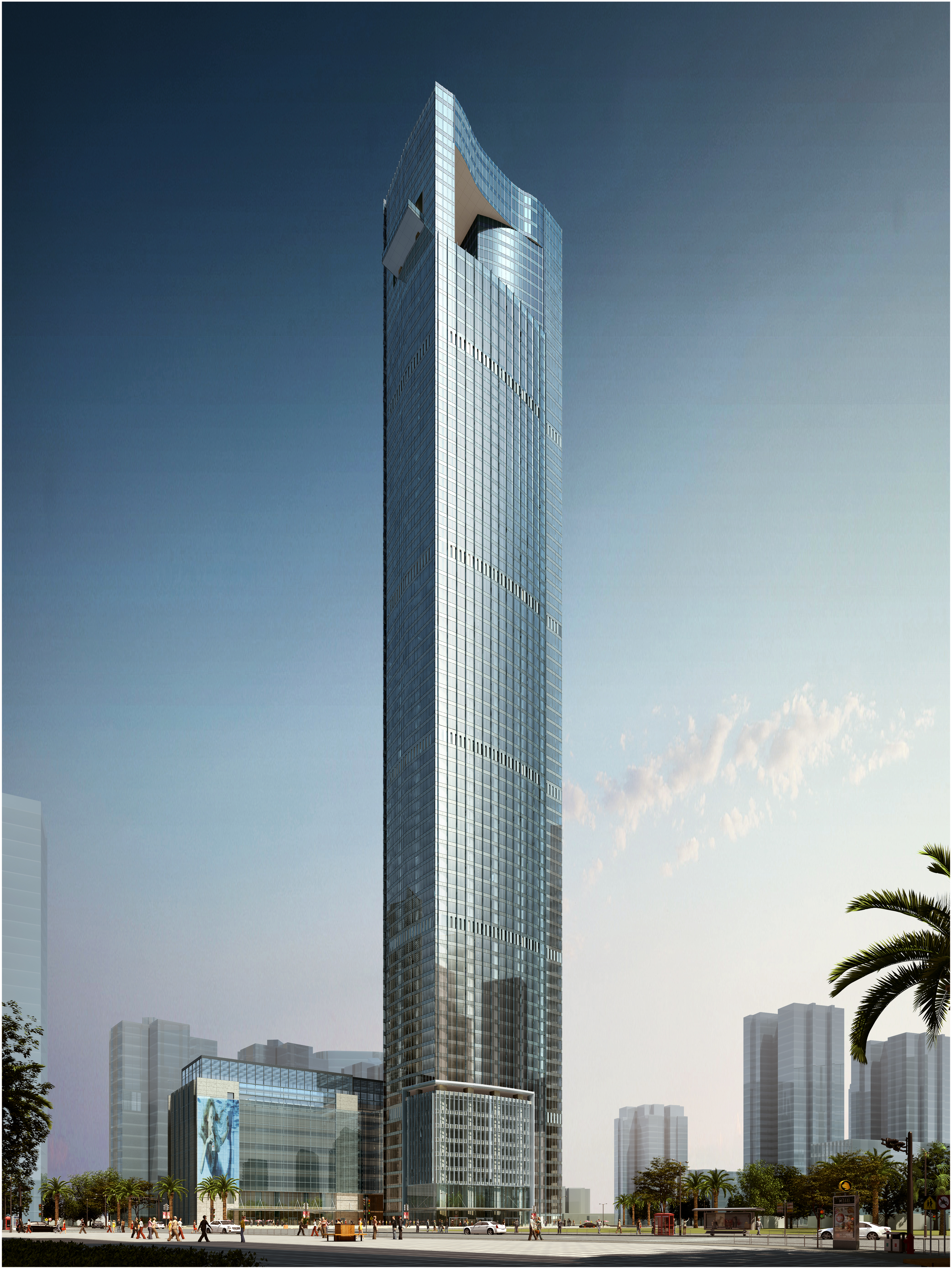 Skyscraper Office Building 007 3D Model – Buy Skyscraper Office ...