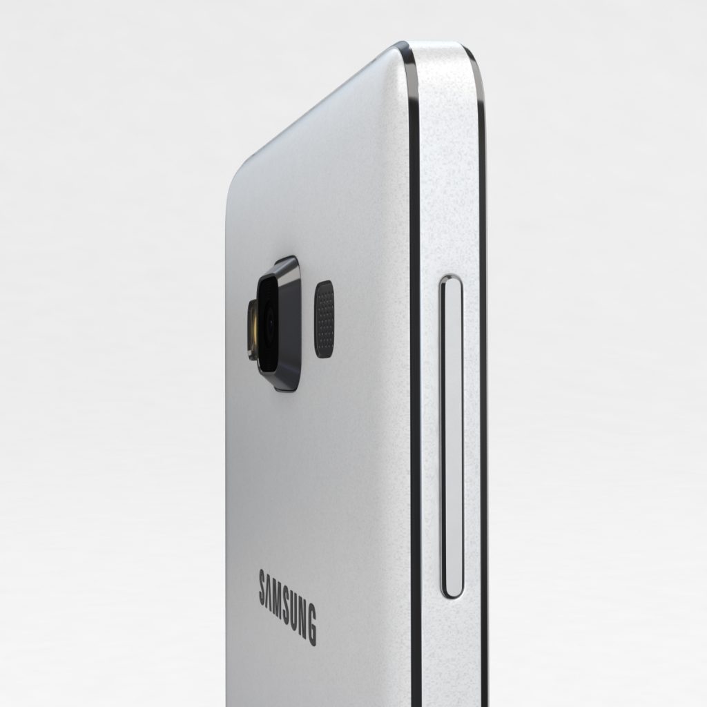 Samsung Galaxy A3 and A3 Duos White 3D Model - FlatPyramid