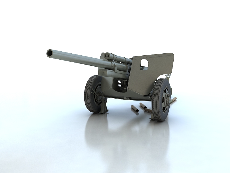 3-inch Gun M5 3D Model – Buy 3-inch Gun M5 3D Model | FlatPyramid
