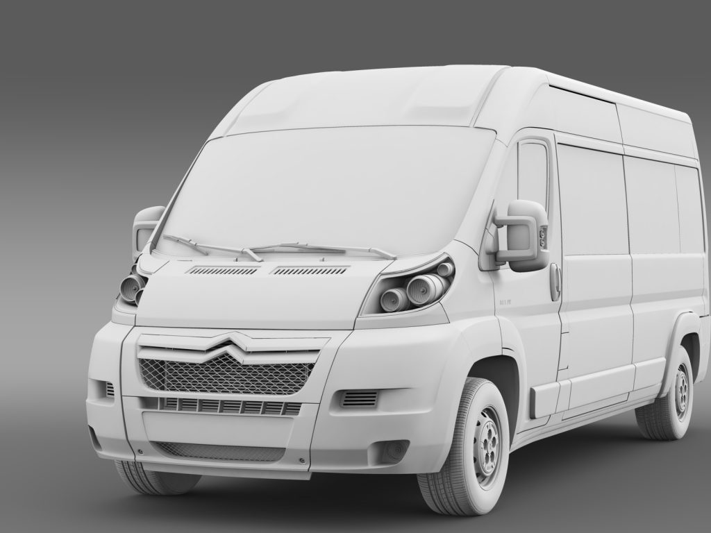 Citroen Relay Window Van L3H2 2006-2014 3D Model - FlatPyramid