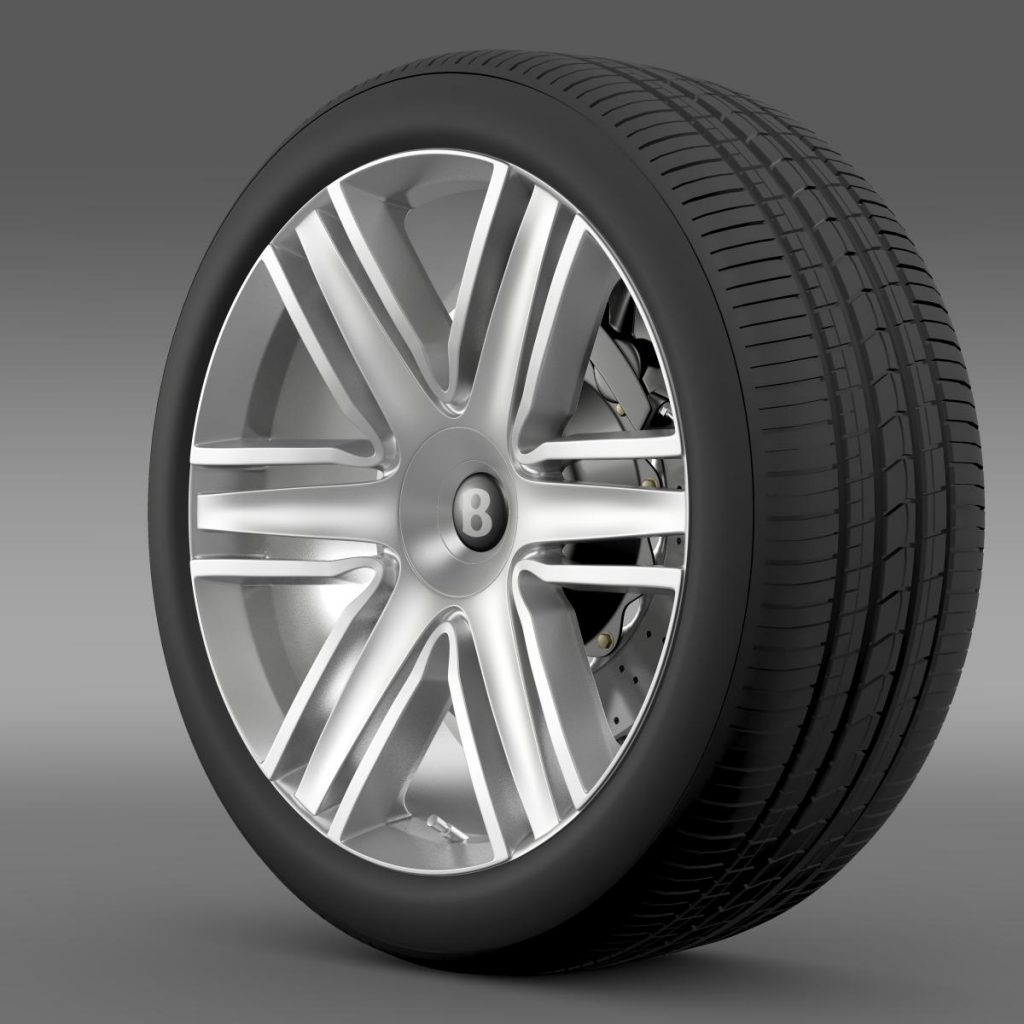 Bentley Continental GT Speed 2015 wheel 3D Model - FlatPyramid