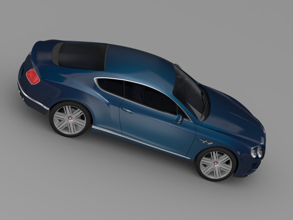 Bentley Continental GT V8 2015 Car 3D Model - FlatPyramid