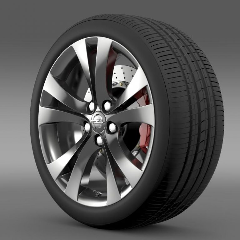Opel Insignia wheel 3D Model - FlatPyramid