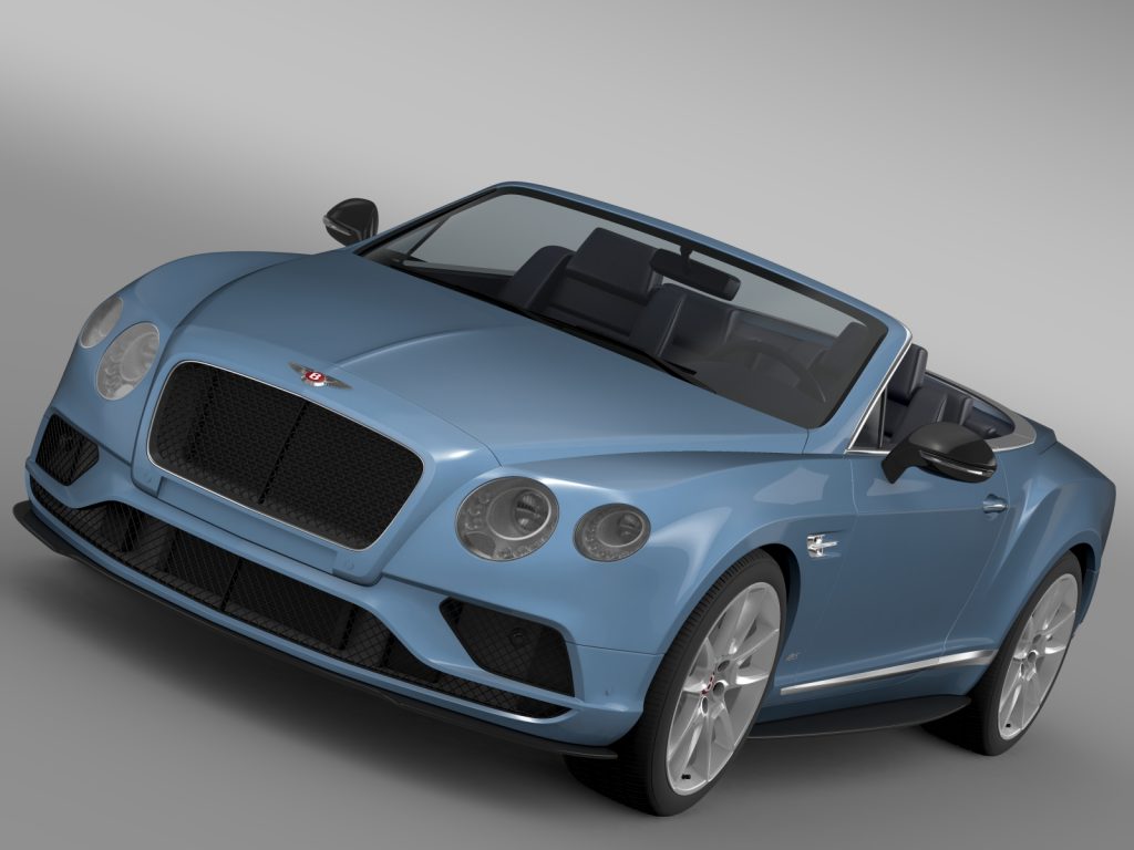 Bentley Continental GT V8 S Convertible 2015 3D Model - FlatPyramid