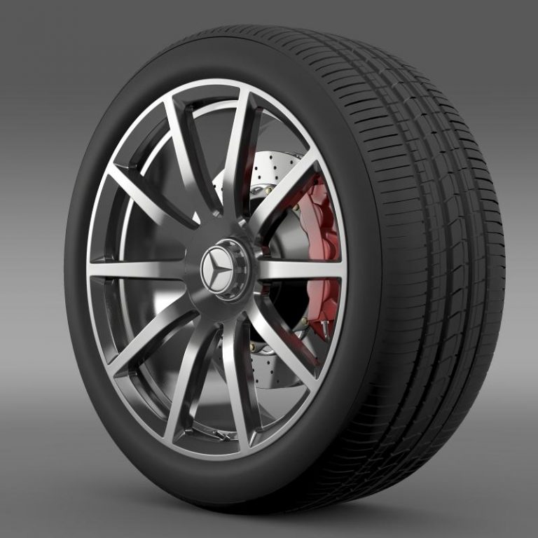 AMG Mercedes Benz S 63 wheel 3D Model - FlatPyramid