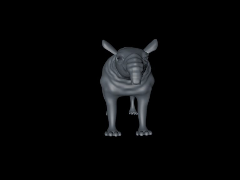 megatapirus 3D Model - FlatPyramid