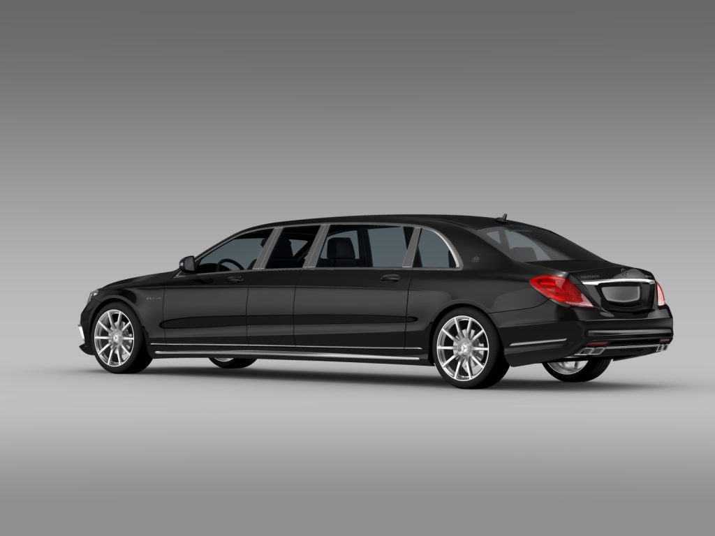 AMG Mercedes Maybach Pullman VV222 2015 3D Model - FlatPyramid