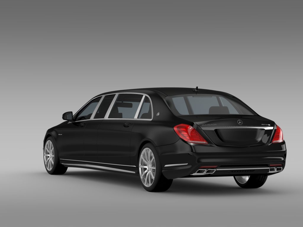 AMG Mercedes Maybach Pullman VV222 2015 3D Model - FlatPyramid