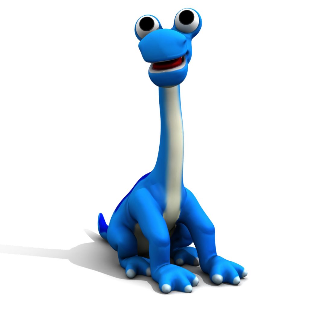 Cartoon Diplodocus 3D Model - FlatPyramid