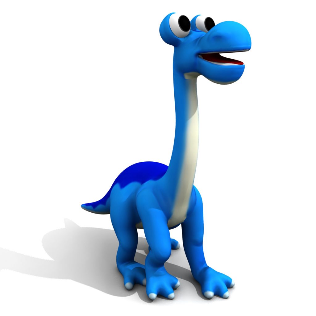 Cartoon Diplodocus 3D Model - FlatPyramid