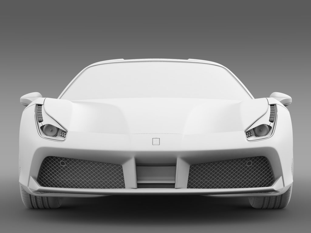 Ferrari 488 Spider 2016 3D Model - FlatPyramid