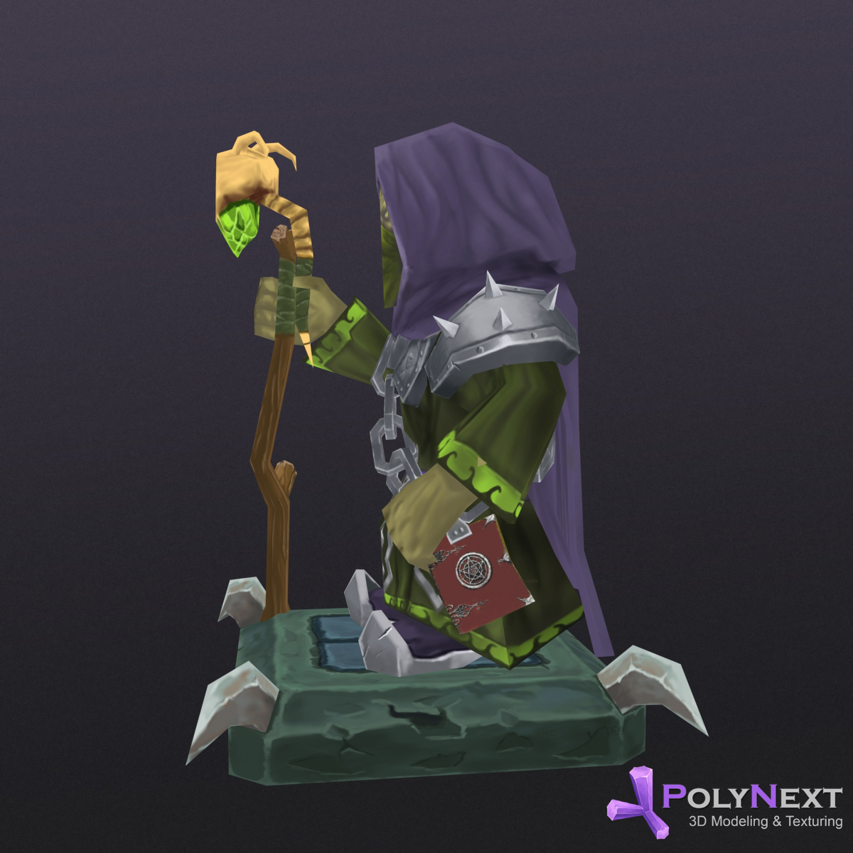 Necromancer 3D Model - FlatPyramid