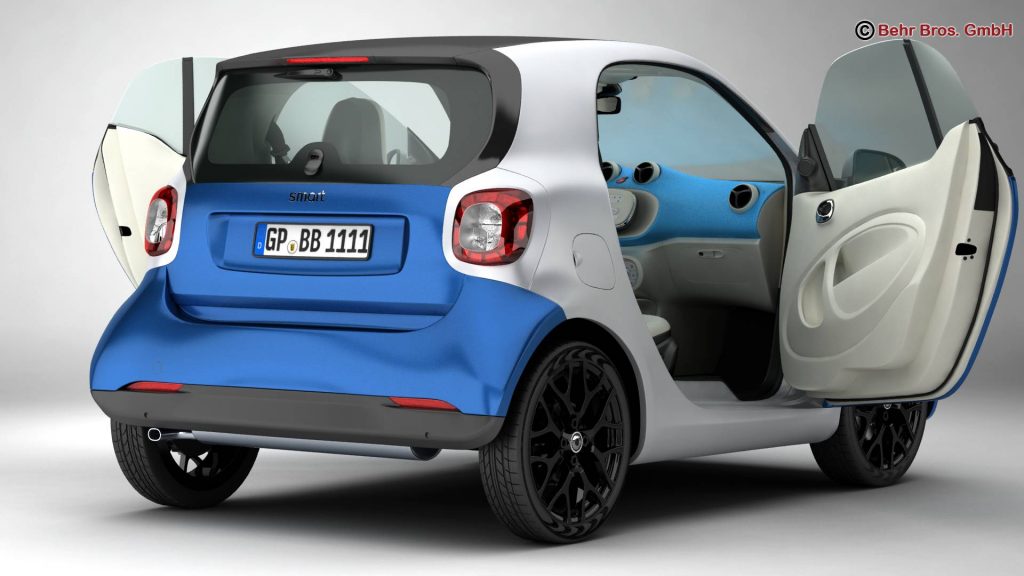 Smart ForTwo 2015 3D Model - FlatPyramid