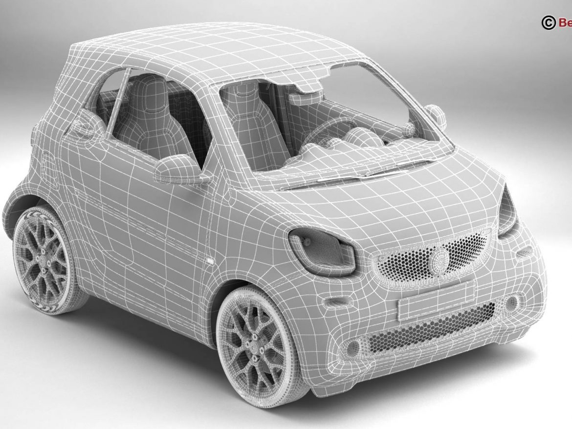 Smart ForTwo 2015 3D Model - FlatPyramid