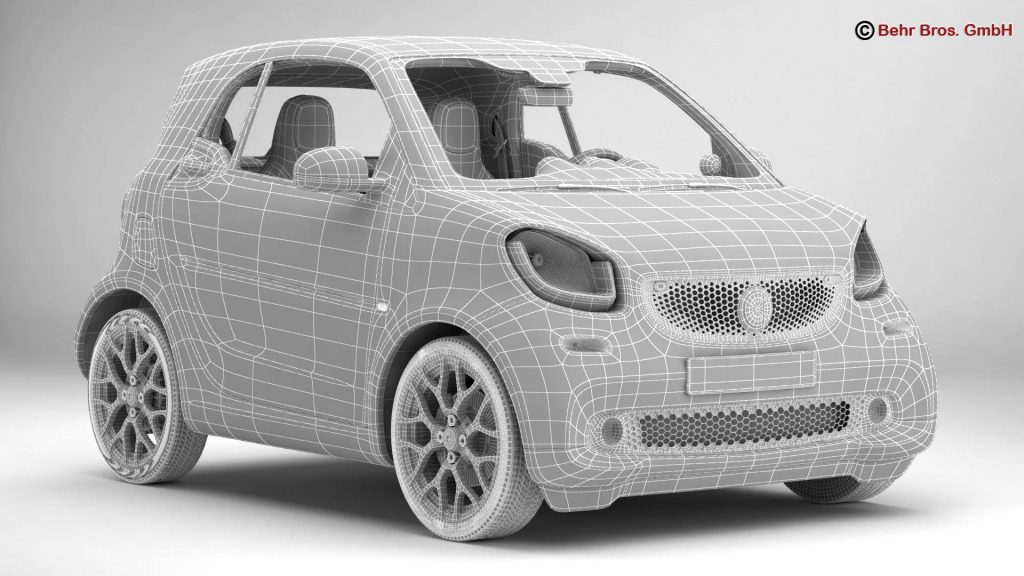 Smart ForTwo 2015 3D Model - FlatPyramid