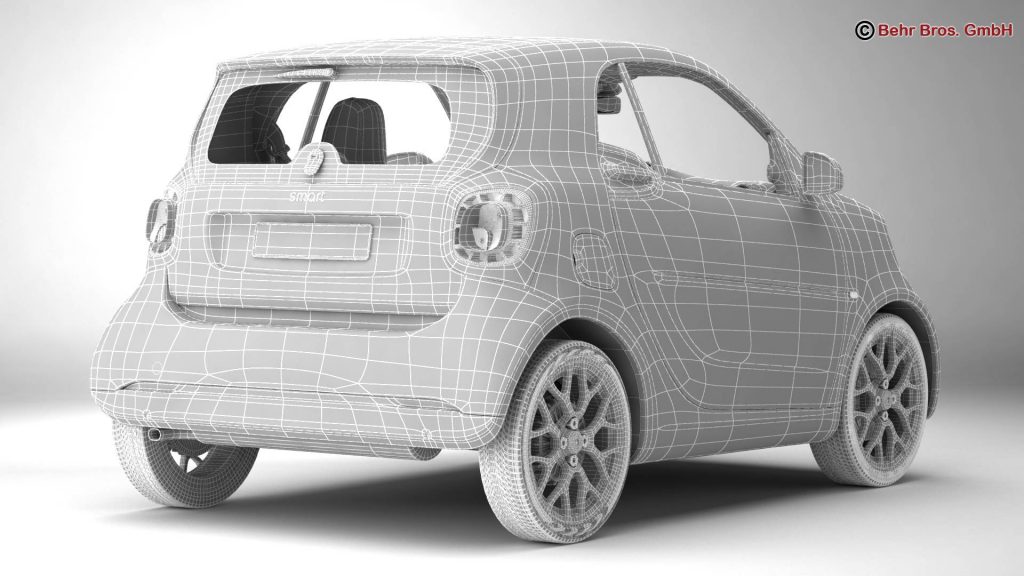 Smart ForTwo 2015 3D Model - FlatPyramid