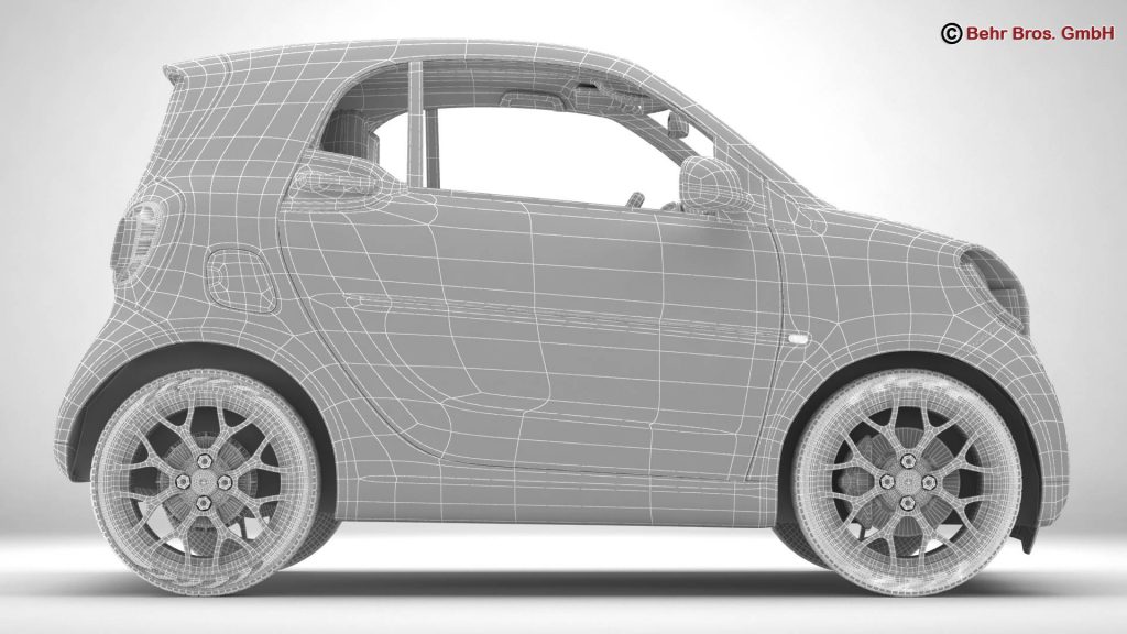Smart ForTwo 2015 3D Model - FlatPyramid