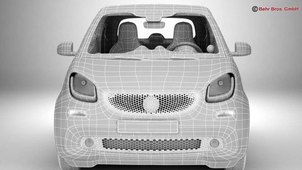 Smart ForTwo 2015 3D Model - FlatPyramid