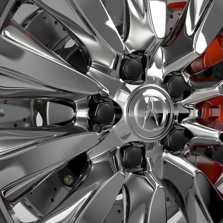 Acura RLX Sport Hybrid wheel 3D Model - FlatPyramid