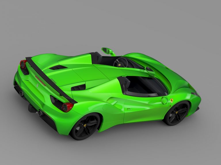Ferrari 488 Speedster 2016 3D Model - FlatPyramid