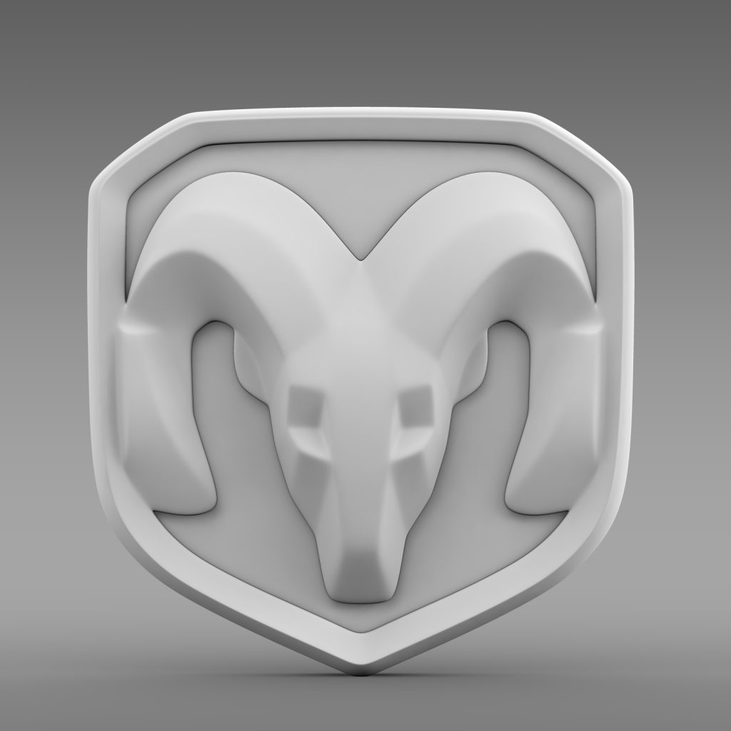 Dodge RAM logo 3D Model - FlatPyramid