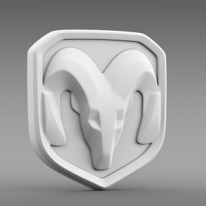Dodge RAM logo 3D Model - FlatPyramid