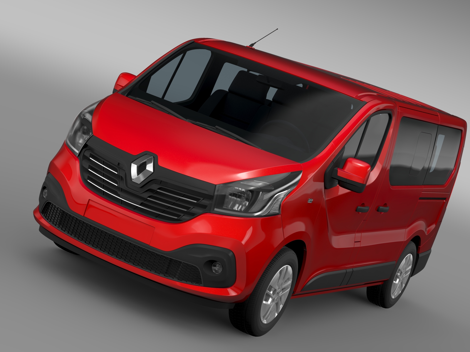 Renault Trafic Minibus 2015 3D Model – Buy Renault Trafic Minibus 2015 ...