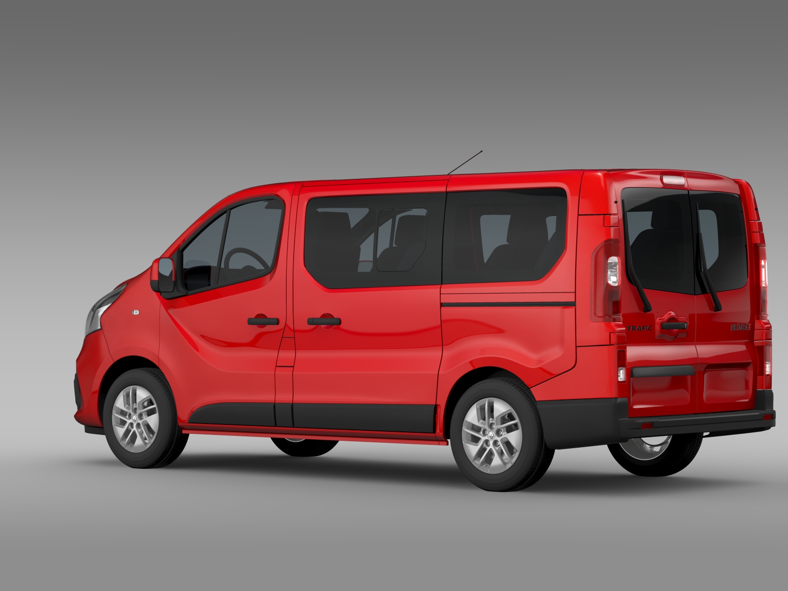 Renault Trafic Minibus 2015 3D Model – Buy Renault Trafic Minibus 2015 ...