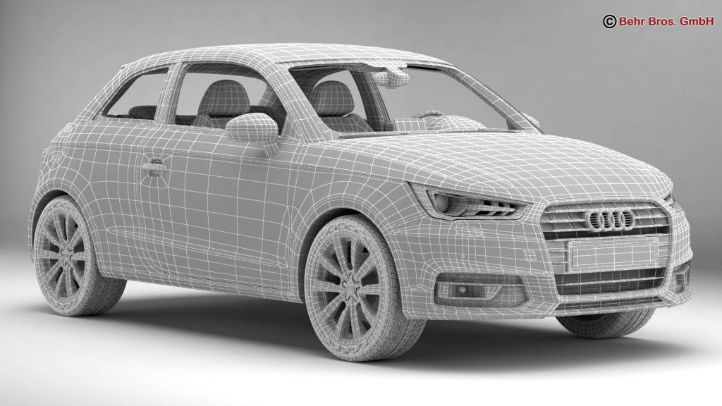 Audi A1 2015 3D Model - FlatPyramid