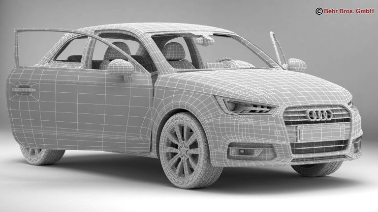Audi A1 2015 3D Model - FlatPyramid