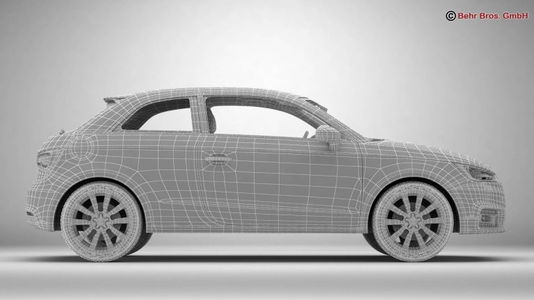 Audi A1 2015 3D Model - FlatPyramid