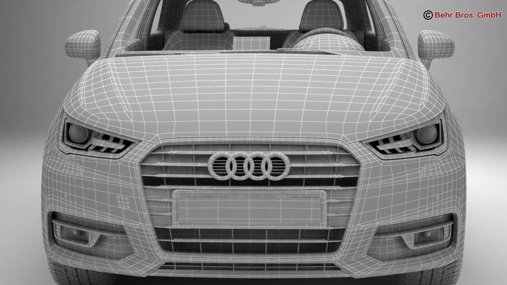 Audi A1 2015 3D Model - FlatPyramid