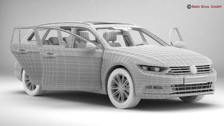 Volkswagen Passat Variant 2015 3D Model - FlatPyramid