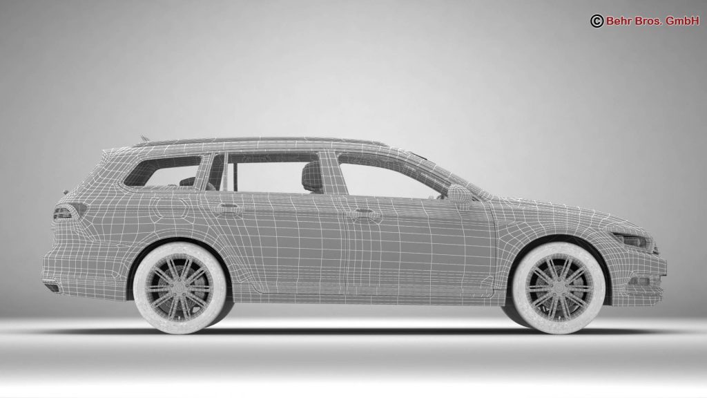 Volkswagen Passat Variant 2015 3D Model - FlatPyramid