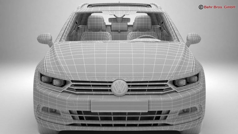Volkswagen Passat Variant 2015 3D Model - FlatPyramid