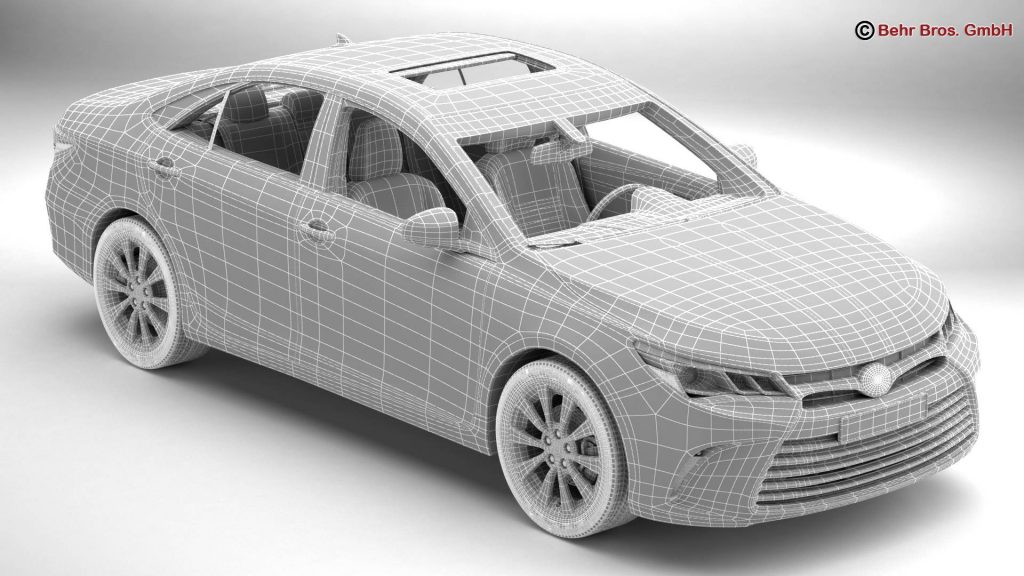 Toyota Camry 2015 3D Model - FlatPyramid