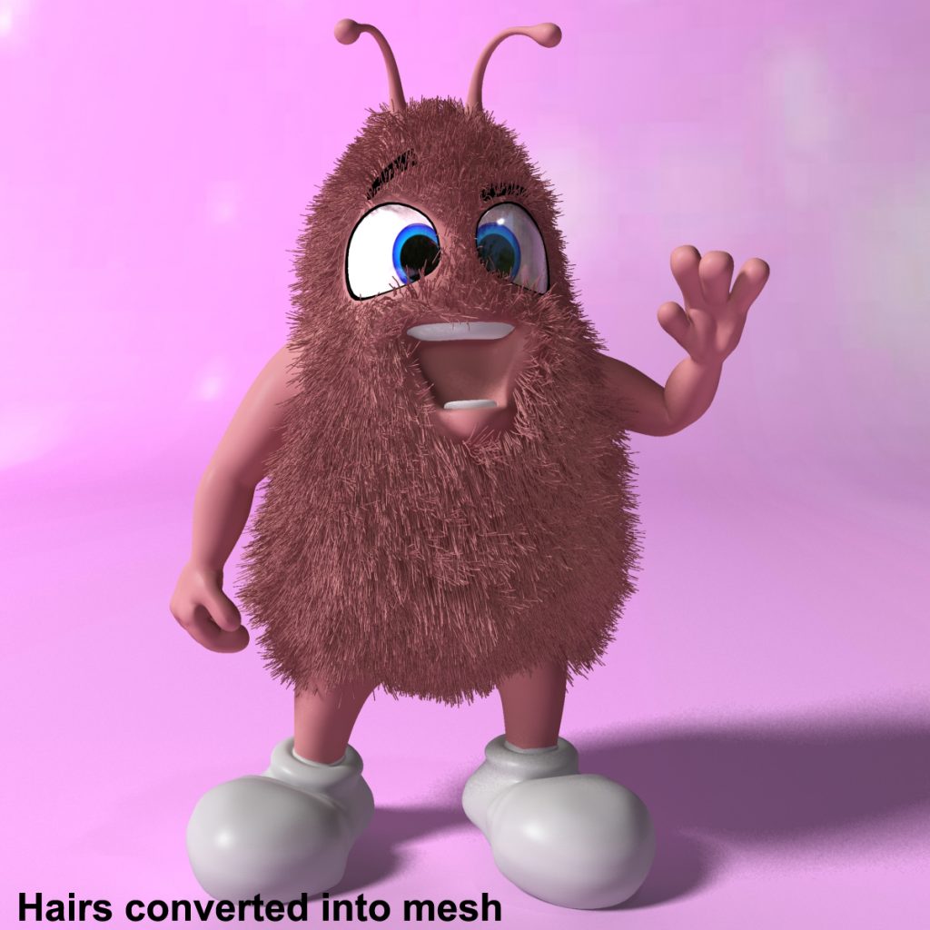 Pink Creature RIGGED and Animated 3D Model - FlatPyramid