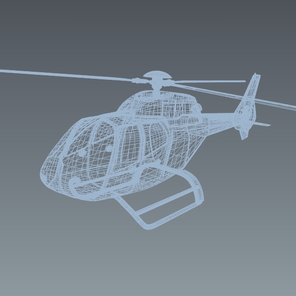 Eurocopter Colibri EC-120B helicopter 3D Model - FlatPyramid