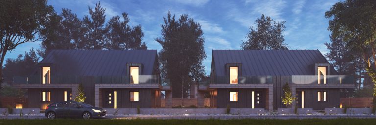 Vray Night Scene - Rendering Modern House tutorial 3D Model - FlatPyramid