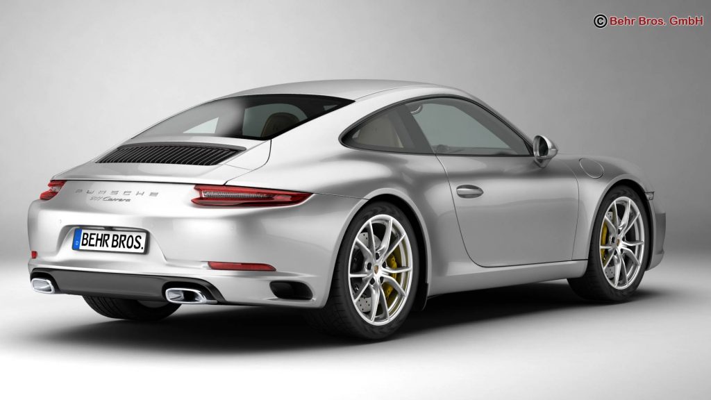 Porsche 911 Carrera 2017 3D Model - FlatPyramid