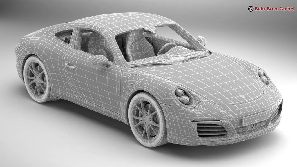 Porsche 911 Carrera 2017 3D Model - FlatPyramid