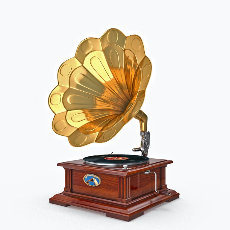 Phonograph v1 3D Model - FlatPyramid