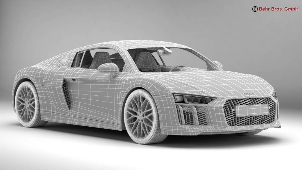 Audi R8 V10 2016 3D Model - FlatPyramid