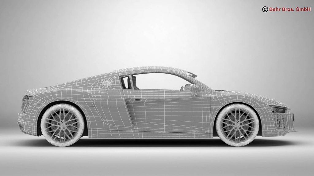 Audi R8 V10 2016 3D Model - FlatPyramid