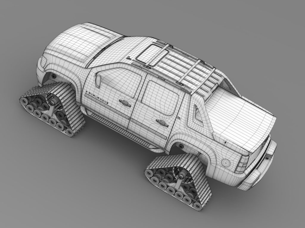 Chevrolet Avalanche Z71 Crawler 3D Model - FlatPyramid